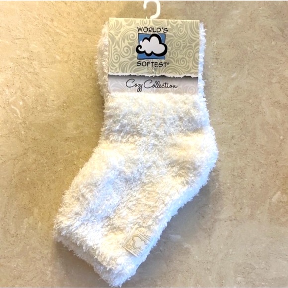 World’s Softest Socks | Accessories | Worlds Softest Fuzzy Pure White ...